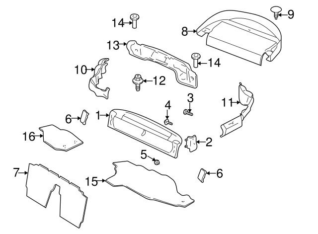 1993-2021 Mazda OEM NEW 1993-2019 Mazda 6 MX6 Miata Type 4 Rear Trunk ...