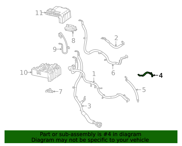 2020-2023 GM Ground Cable 84898009 | GMPartsDirect.com