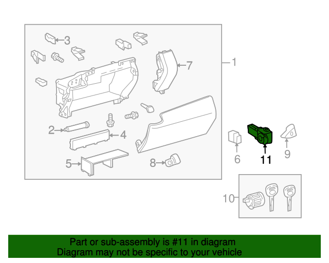 2013-2015 Lexus Glove Box Lamp 81080-48080 | OEM Parts Online