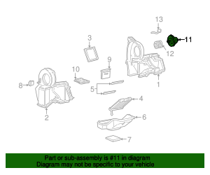 1996-2021 GM Heating and Air Conditioning Auxiliary Blower Motor ...