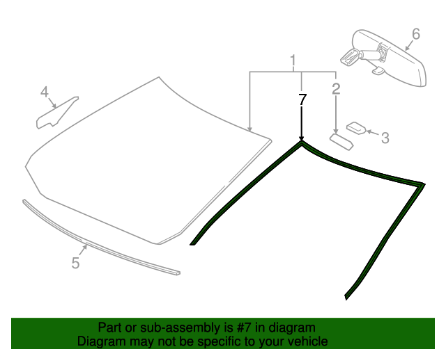 2016-2018 Toyota Reveal Molding 75533-12730 | OEM Parts Online