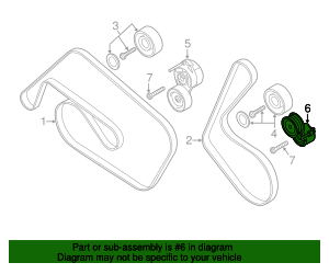 2011-2017 Audi Belt Tensioner 06E-903-133-AB | Audi Part CA