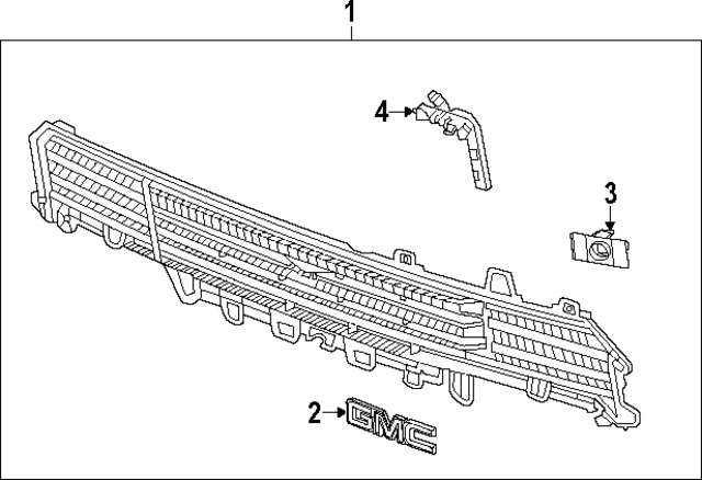 F Grille 85660197 GM | GMPartsDirect.com