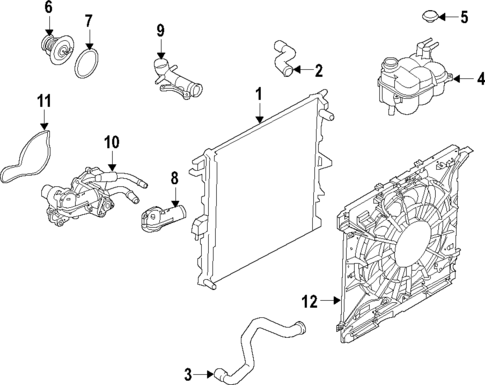 Radiator & Components for 2020 Ford Explorer | TascaParts.com