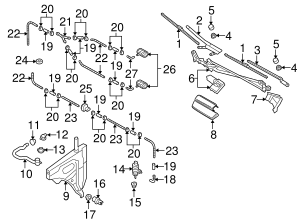8J0-955-988-G - Windshield Washer Nozzle 2007-2015 Audi | AutoNation Parts