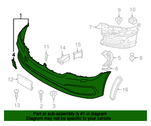 51117427445 - 2017-2020 BMW Bumper Cover (51-11-7-427-445) | BMW of ...