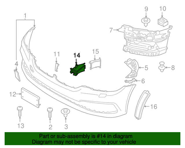 51747383851 - 2017-2022 BMW Air Duct (51-74-7-383-851) | BMW of South ...