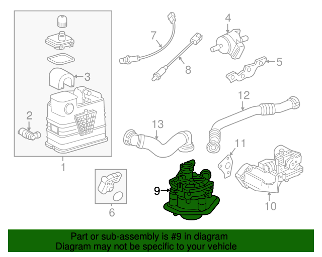 2013-2016 Chevrolet Secondary Air Injection Pump with Bracket 55568068 ...