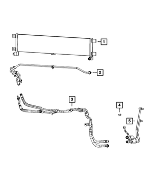 2019-2024 Ram Oil Cooler Pressure And Return Hose And Tube 68359848AD ...