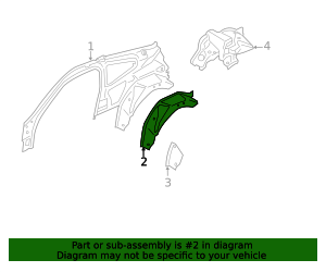 41-00-7-494-424 - Wheel arch outer rear right 2019-2024 BMW ...