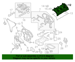 13264-JK20A - Valve Cover 2007-2018 Infiniti | INFINITI Parts ...