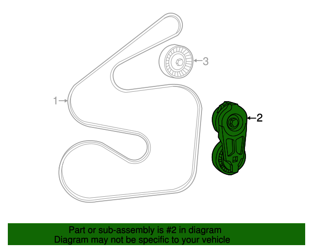 2011-2021 Fiat Tensioner 5184617AD | TascaParts.com