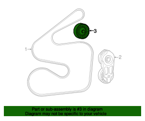 2011-2013 Mopar Idler Pulley 4627506AA | TascaParts.com