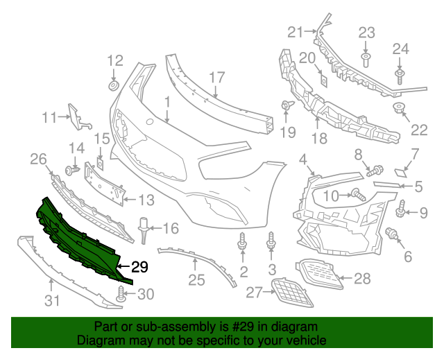231-885-23-00 - Lower Panel 2017-2020 Mercedes-Benz | Mercedes-Benz USA ...