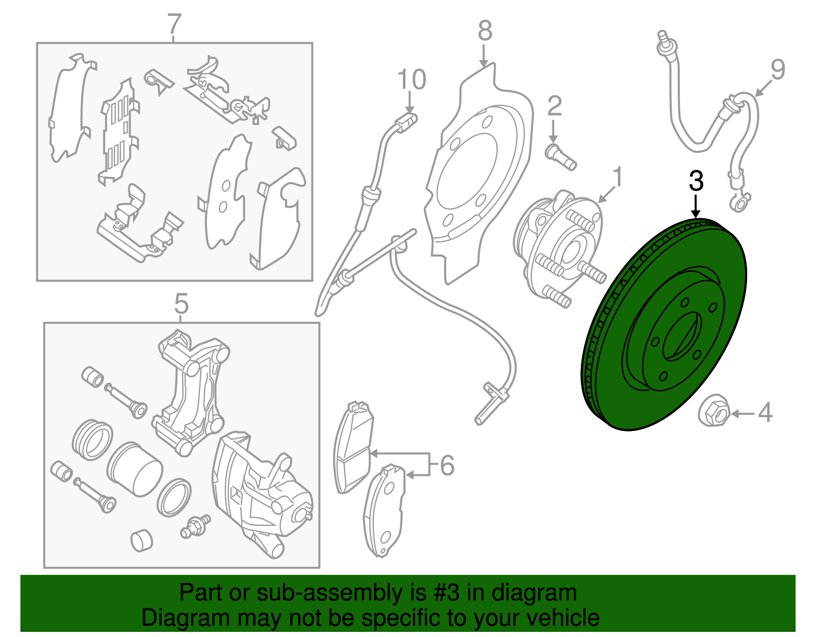 2007-2013 Nissan Altima Rotor 40206-JA00A | My Nissan Part