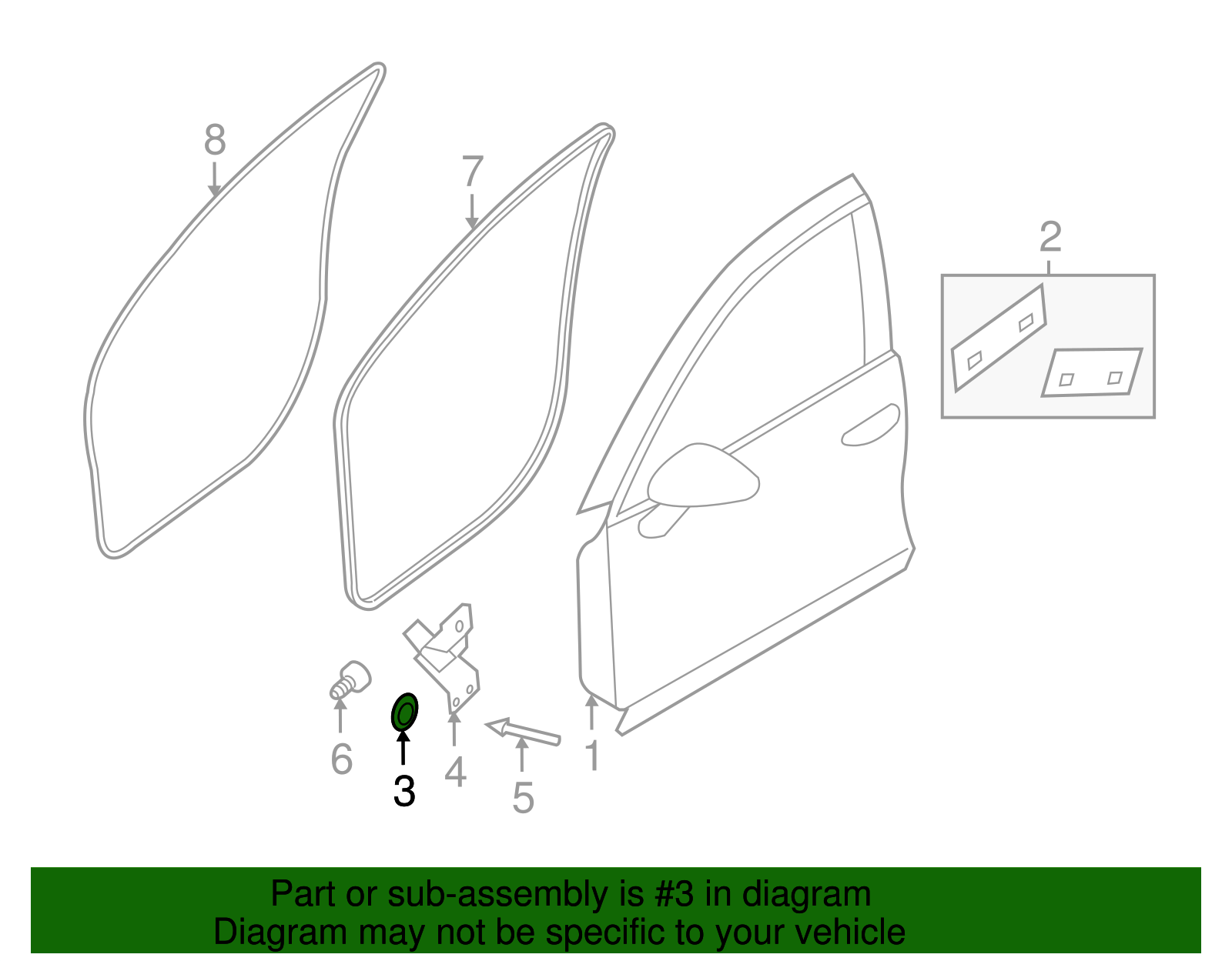 2011-2024 Porsche Door Shell Hole Cover V04-015-800-B | Sunset Porsche ...