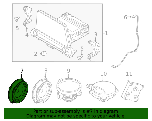2019-2023 Kia Forte Speaker 96330-M6000 | OEM Parts Online