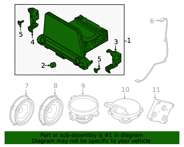 96160-M7310WK - Display Unit 2019-2021 Kia Forte | Genuine Kia Parts