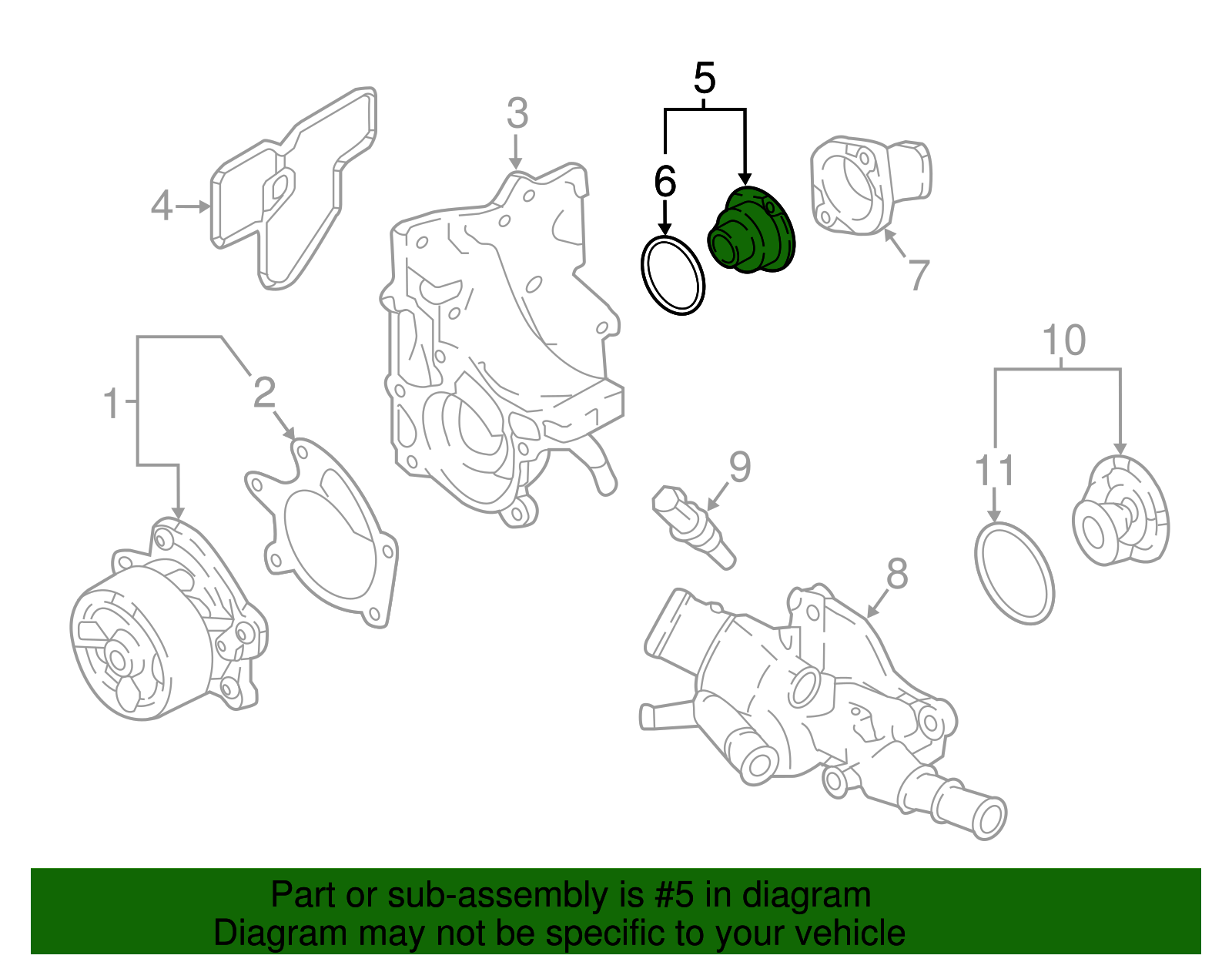 2012-2022 Nissan Water Valve 21230-3RC0A | Team Nissan Inc.