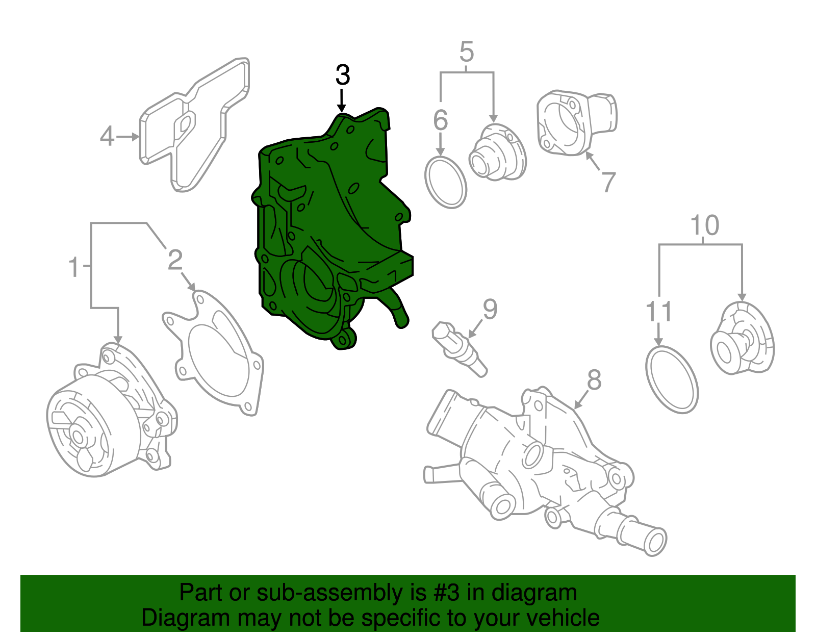 2017-2023 Nissan Thermostat Housing 11061-4EF0A | Boro Nissan Parts