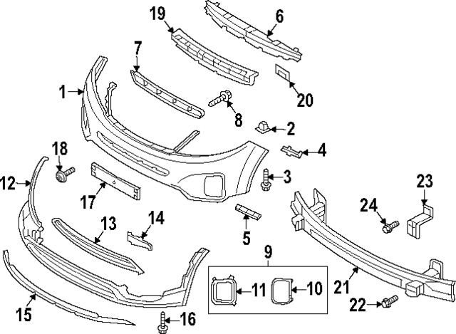 2014-2015 Kia Sorento Skid Plate 86566-1U700 | Kia Parts Fast