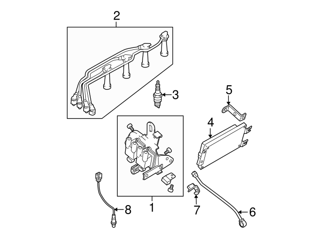 2004-2011 Kia Knock Sensor 39250-23900 | QuirkParts