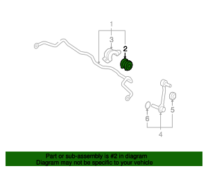 54813-3K100 - Stabilizer Bar Bushing - 2006-2012 Hyundai | World OEM ...