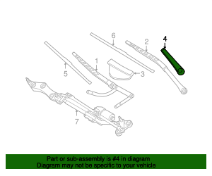 Genuine Wiper Arm Cover for 2004-2010 BMW | OEM Part# 61-61-7-037-356 ...