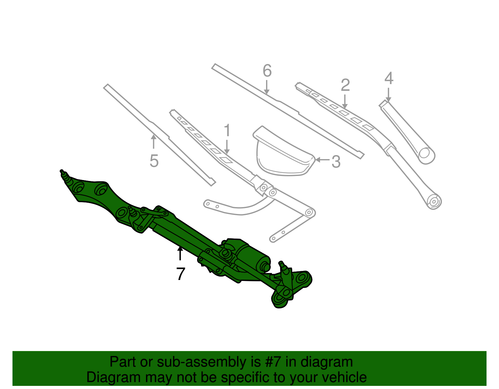 61617194029 - 2004-2010 BMW Wiper Motor (61-61-7-194-029) | BMW of ...