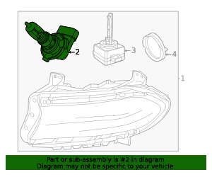 2015-2023 Mopar Headlamp Bulb L09005HL | Mopar Parts Canada