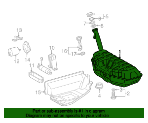 Genuine OEM Fuel Tank | 210-470-70-01 | Fits Select 1998 Mercedes-Benz ...