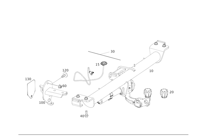 2016-2024 Mercedes-Benz Electrical Wiring Harness 253-540-50-22 ...