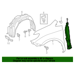 53883-08020 - Inner Seal - 2011-2014 Toyota Sienna | OEM Genuine Toyota ...