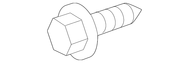 2000-2021 Toyota Fender Liner Screw 90080-15091 | Toyota Parts Center