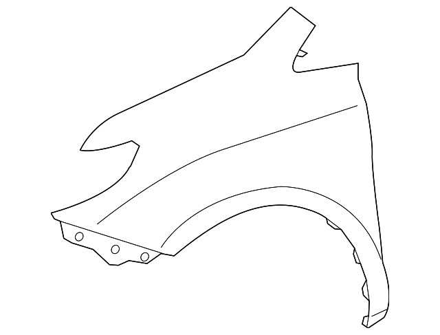 2011-2017 Toyota Sienna Fender 53811-08060 | Toyota Parts Center