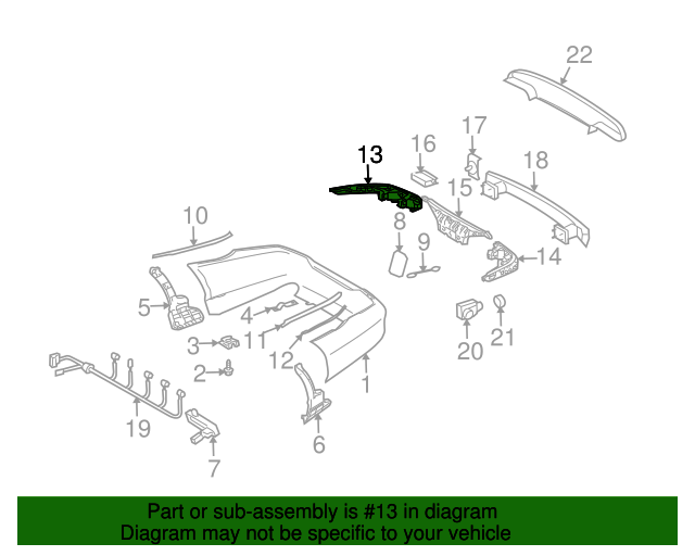 Energy Absorber - Part #219-880-02-52 | Mercedes Parts Center