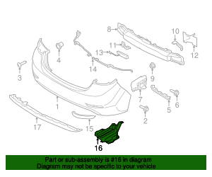 2014-2016 Hyundai Elantra Under Cover 86690-3X700 | OEM Parts Online