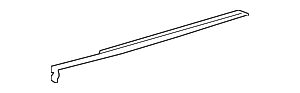 1998-2002 Toyota Corolla Door Belt Molding (Left, Front) 75720-02050 ...