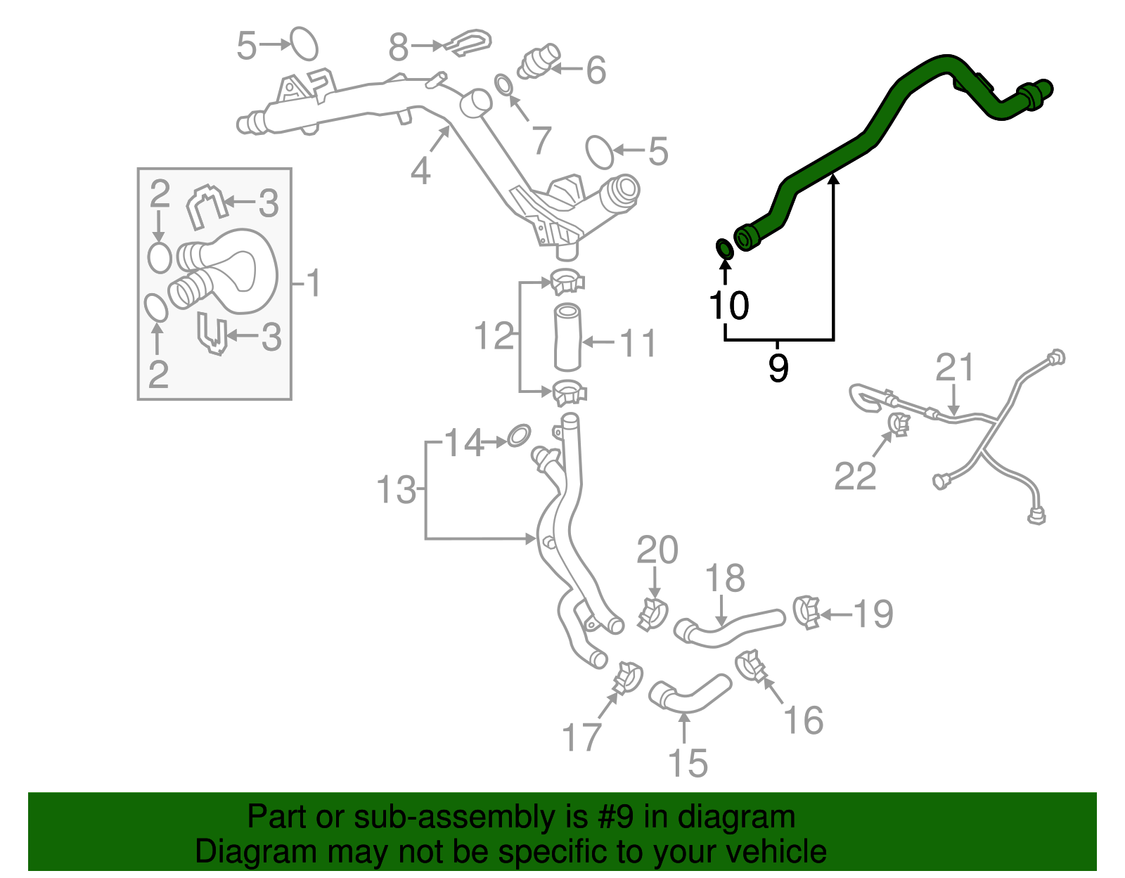 2009-2017 Audi Connector Pipe 06E-121-065-N | OEM Parts Online