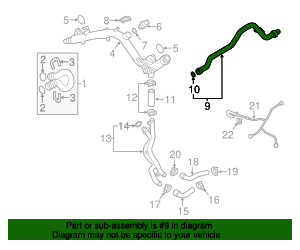 06E-121-045-BB - Engine Coolant Pipe 2012-2017 Audi | AutoNationParts.com
