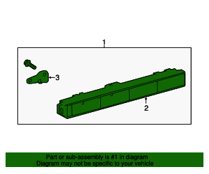 2013-2019 Toyota High Mount Lamp 81006-07010 | Toyota Parts Center