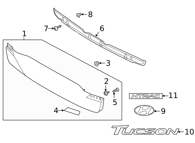 2019-2021 Hyundai Tucson Support Bracket 87375-D3500 | OEM Parts Online