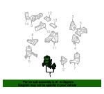 Genuine Toyota Engine Mount (Front) part# 12360-0P110 for 2011-2016 ...