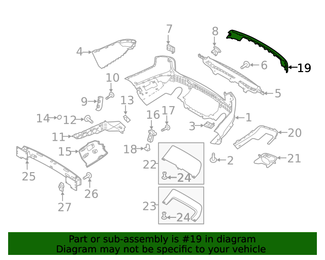 Genuine OEM Center Cover Part# LR109724 Fits 2018-2019 Land Rover Range ...