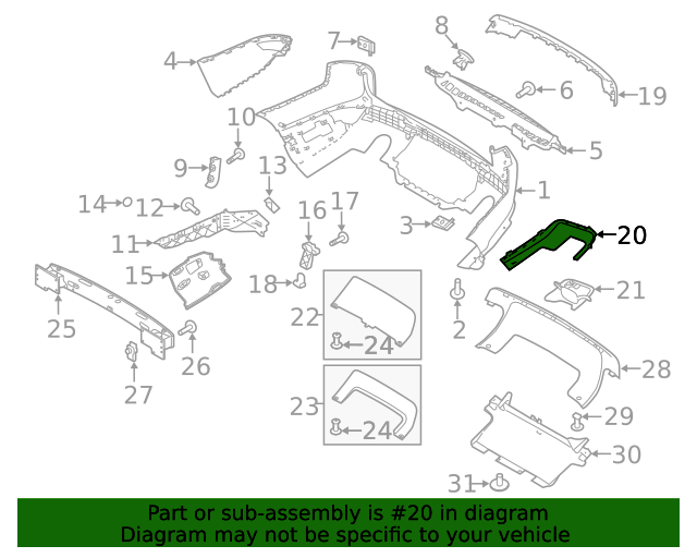 Genuine OEM Lower Trim Part# LR109678 Fits 2018-2020 Land Rover Range ...