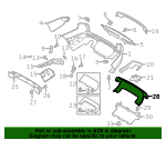 LR105613 - Towing System - Rear Bumper Valance Primed - 2018-2021 Land ...