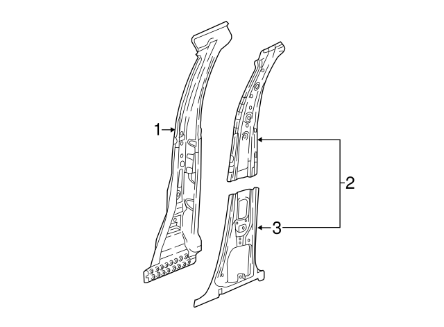 84339069 GM Inner Center Pillar | GM Parts Store