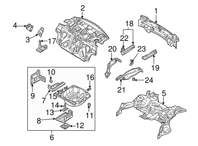Genuine BMW 41-34-7-063-570 | Rear Body Panel | FREE Shipping on Most ...