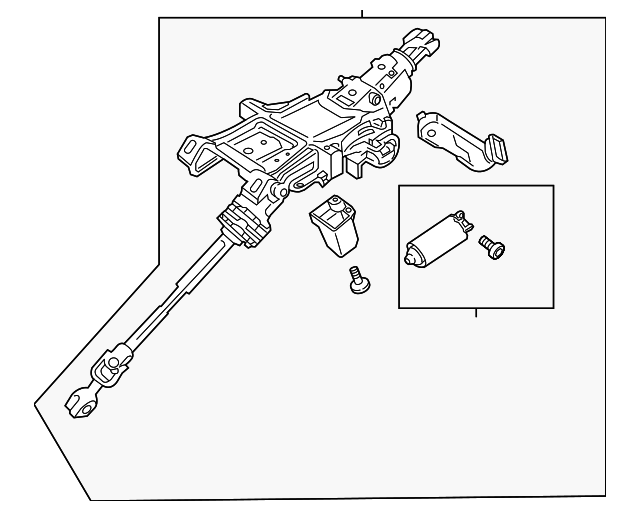 Genuine OEM Ford Part - Steering Column G3GZ-3C529-L | Genuine OEM Ford ...