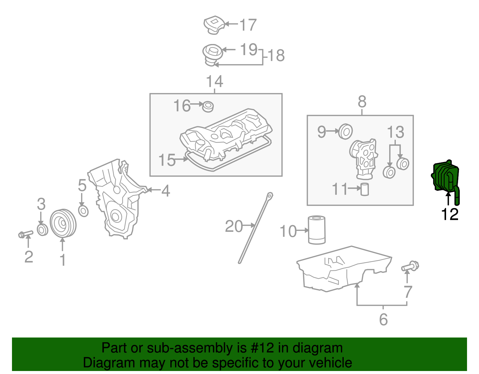 Mazda Parts For 2007-2015 Mazda CX-9 Oil Cooler CA02-14-700 ...